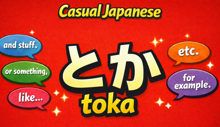 Japanese Casual Expression Guide: 「とか」 (A Super Common Colloquial “and ...